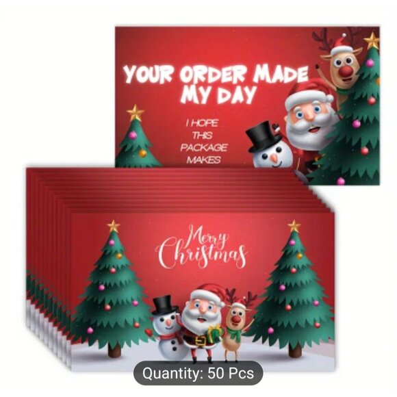 Office | 5 Pcs Thank You Cards Christmas Theme | Poshmark